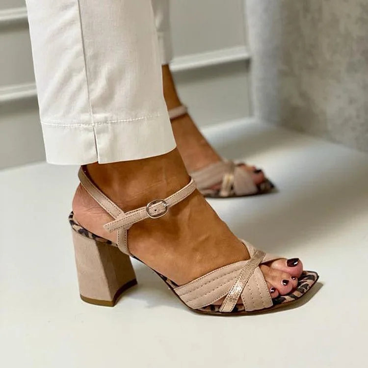 Lorrie | Cross-Band Heel Sandals – Walker & Field